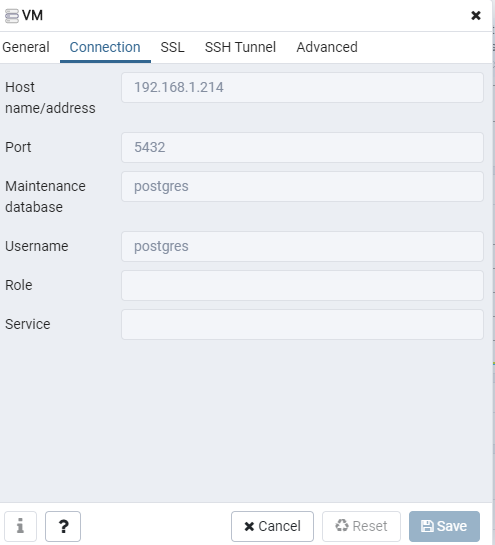 not able to connect to postgres db | Support Center not able to connect to postgres db | Support Center